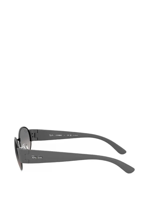 Ray-ban Round Frame Sunglasses With Gradient Lenses - Grey