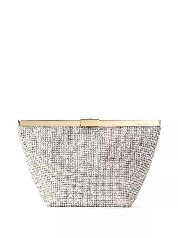 JIMMY CHOO Embellished Clutch Bag - Silver