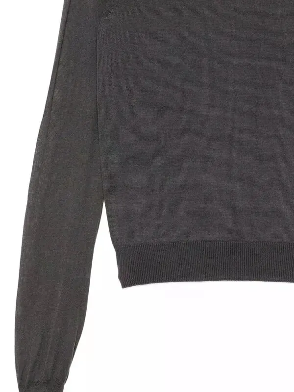 SYSTEM Contrast-panel Knitted Top