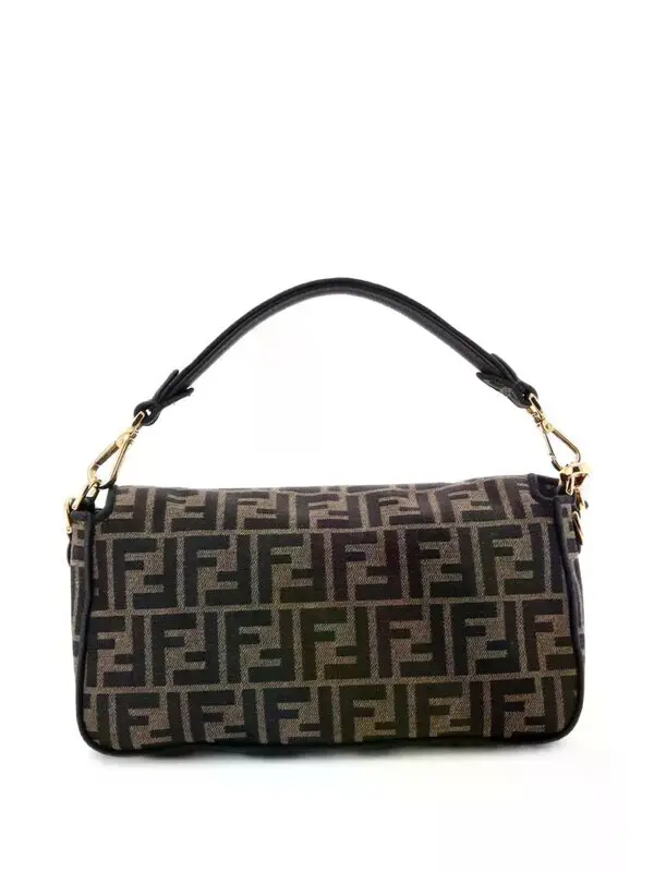 Fendi Baguette Nm Bag Zucca Canvas Shoulder Bag