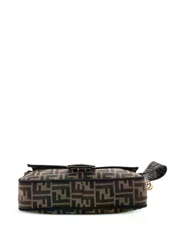 Fendi Baguette Nm Bag Zucca Canvas Shoulder Bag