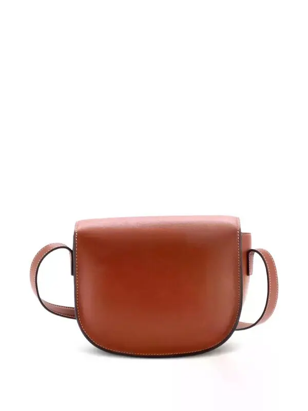 Celine Cuir Triomphe Folco Leather Crossbody Bag