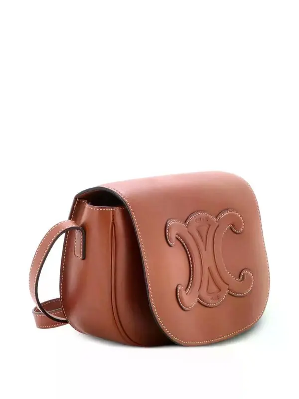 Celine Cuir Triomphe Folco Leather Crossbody Bag