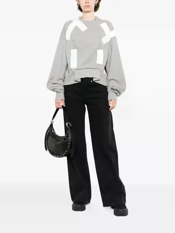 Mihara Yasuhiro Tucked Tape Detail Sweater - Grey
