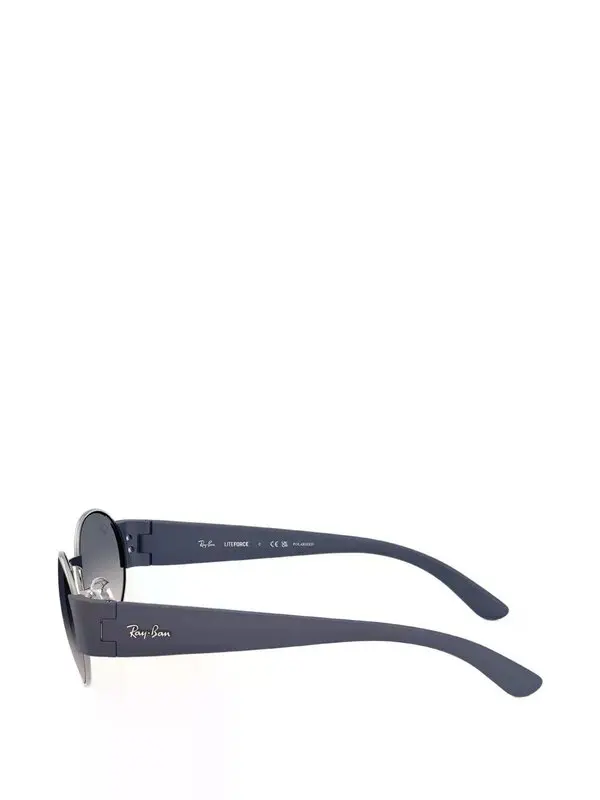 Ray-ban Gunmetal Grey Oval Frame Gradient Lens Sunglasses