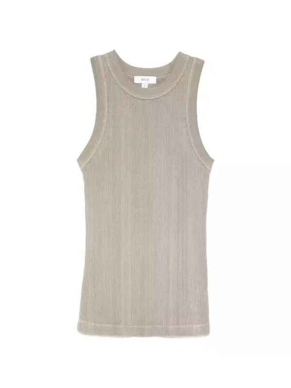 AGOLDE Leigh Ribbed Tank Top - Neutrals
