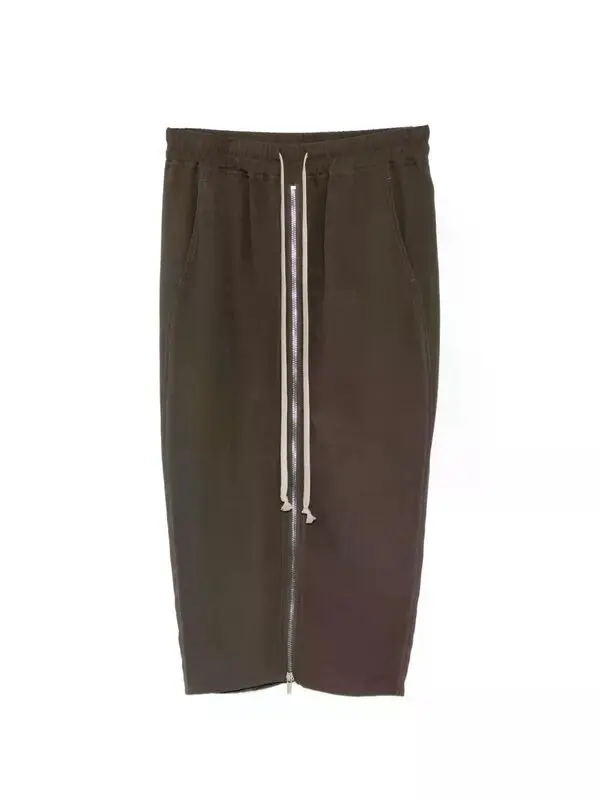 Rick Owens Pillar Midi Skirt - Brown