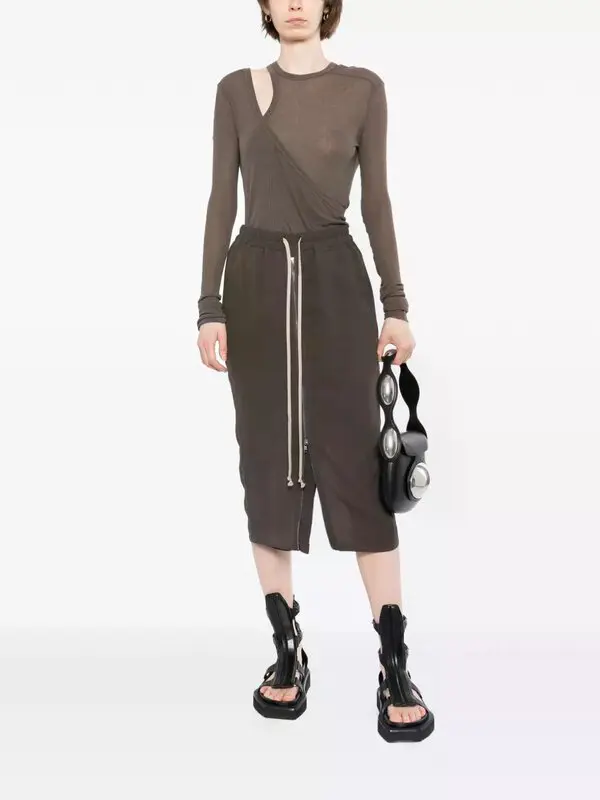 Rick Owens Pillar Midi Skirt