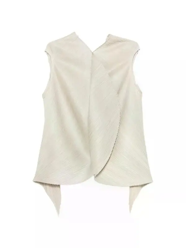 Issey Miyake Sleeveless Blouse - Neutrals