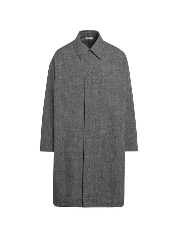 Fear Of God Mouliné Wool Trench Coat - Grey