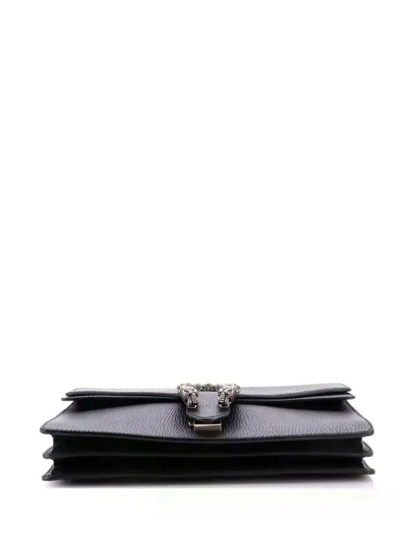 Gucci Dionysus Leather Medium Shoulder Bag - Black