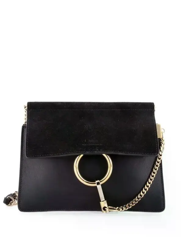 Chloé Faye Chain Shoulder Bag - Black