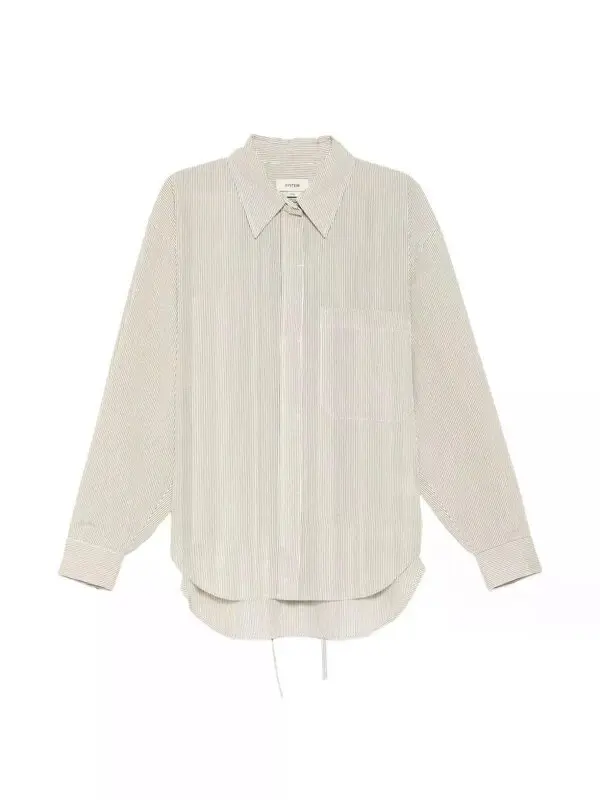 SYSTEM Drawstring-waist Shirt - Neutrals
