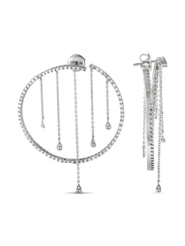 PIERO MILANO 18k White Gold Diamond Earrings