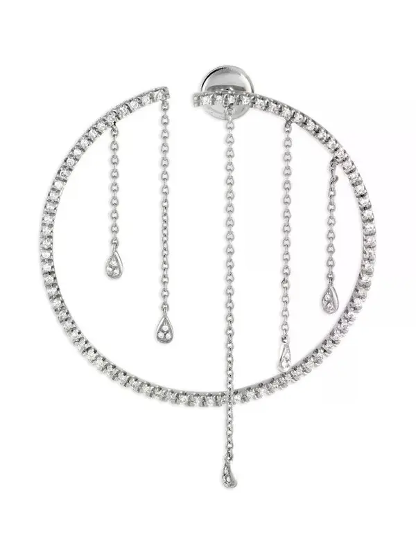 PIERO MILANO 18k White Gold Diamond Earrings