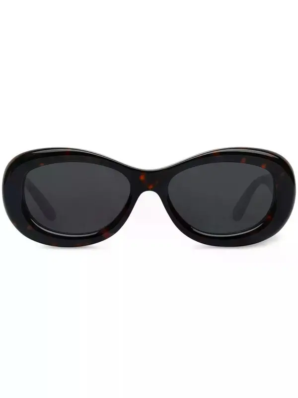 COURREGES Reve Oval Sunglasses - Brown