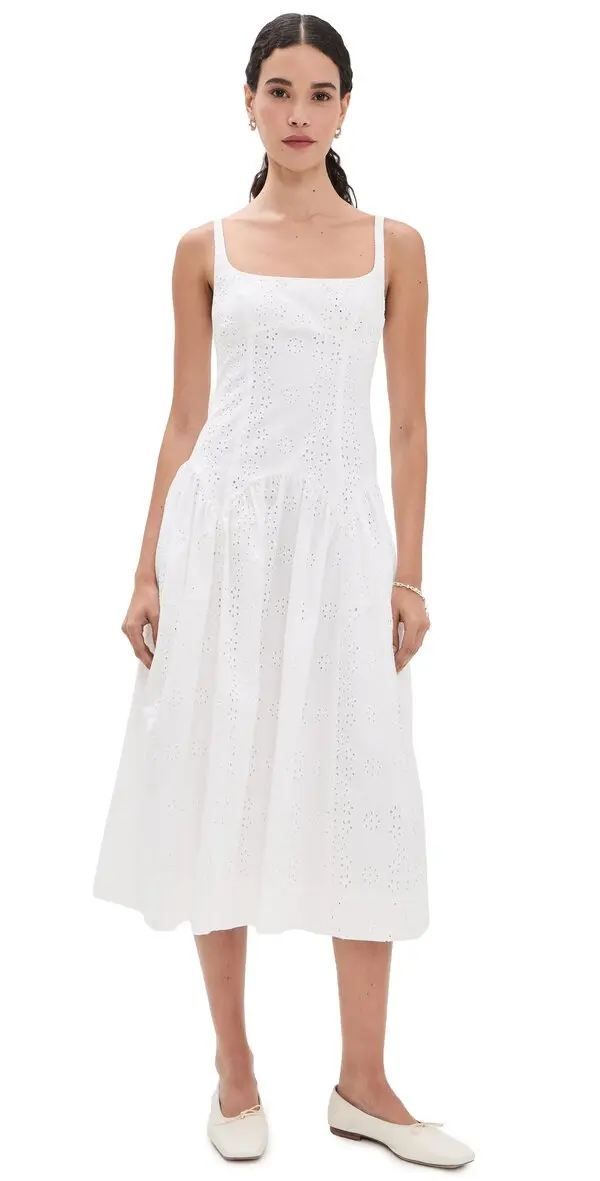 Sandy Liang Cricket Dress - White