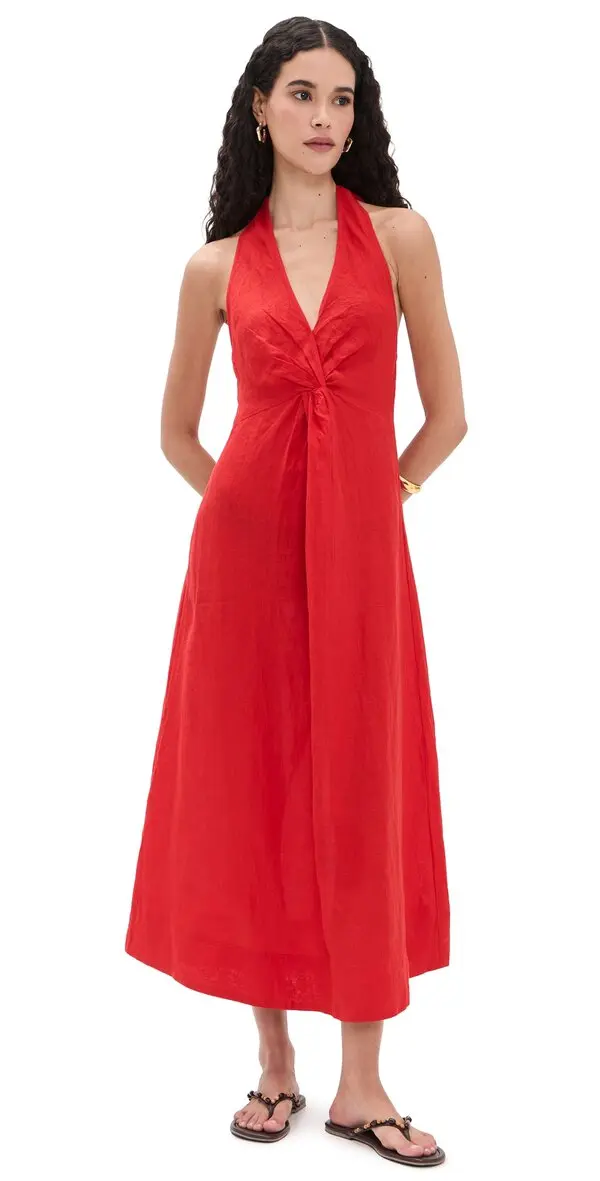 APIECE APART Salome Halter Maxi Dress
