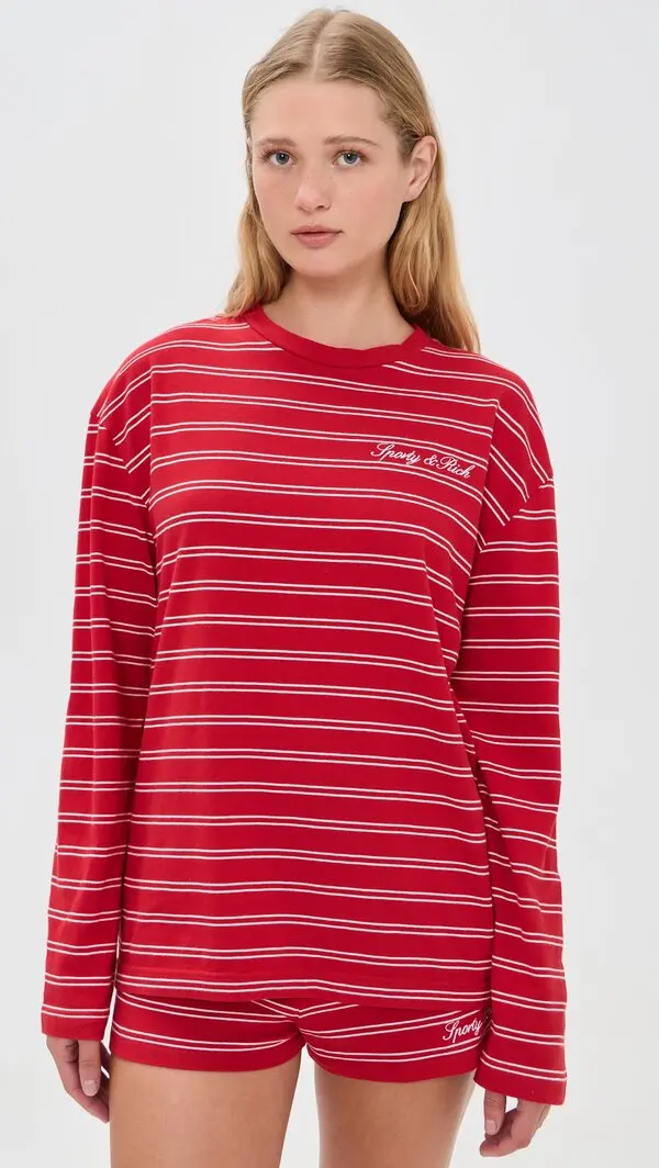 SPORTY & RICH Signature Logo Easy Tee