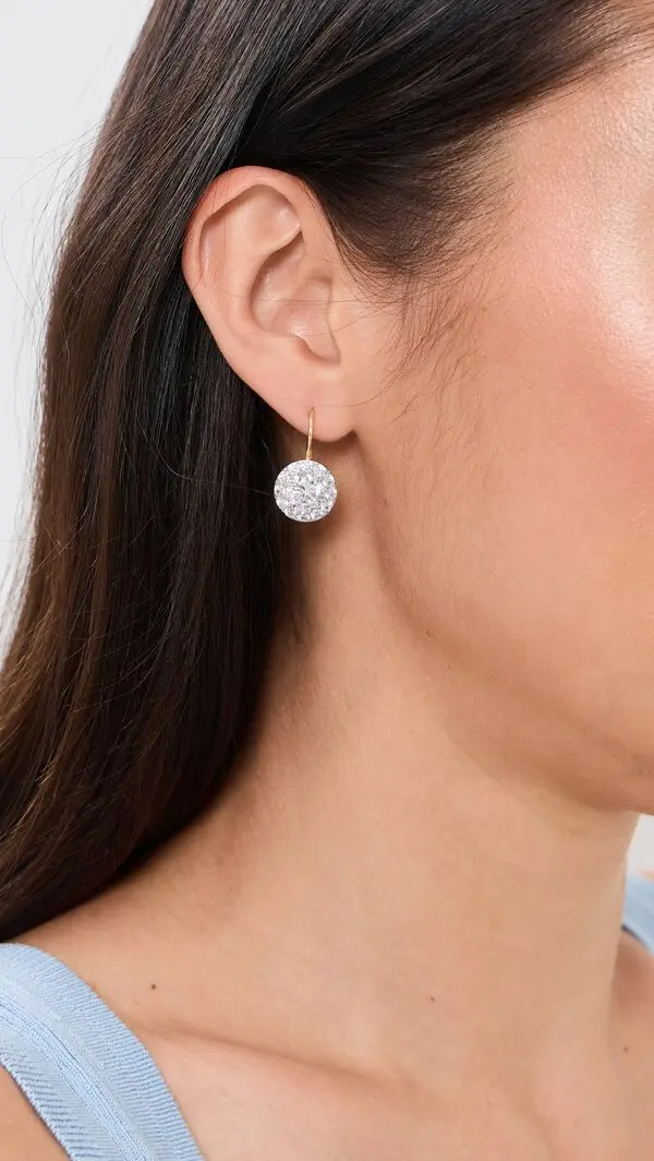 Shashi Two Toned French Hook Earrings