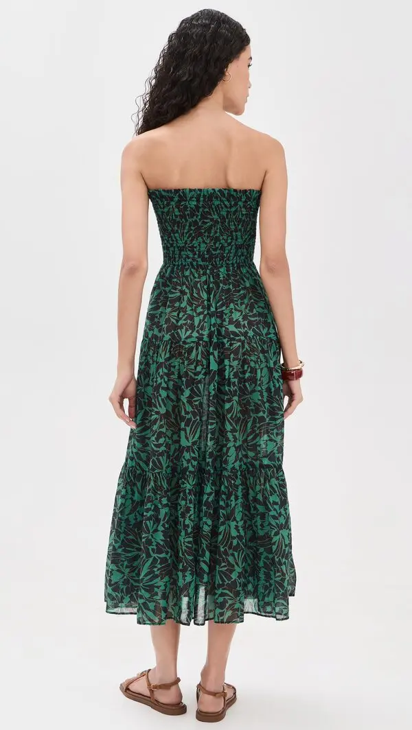 Ulla Johnson Lucca Smocked Coverup Dress