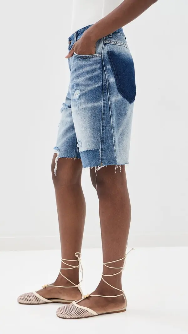 Sea Milene Denim Knee Shorts