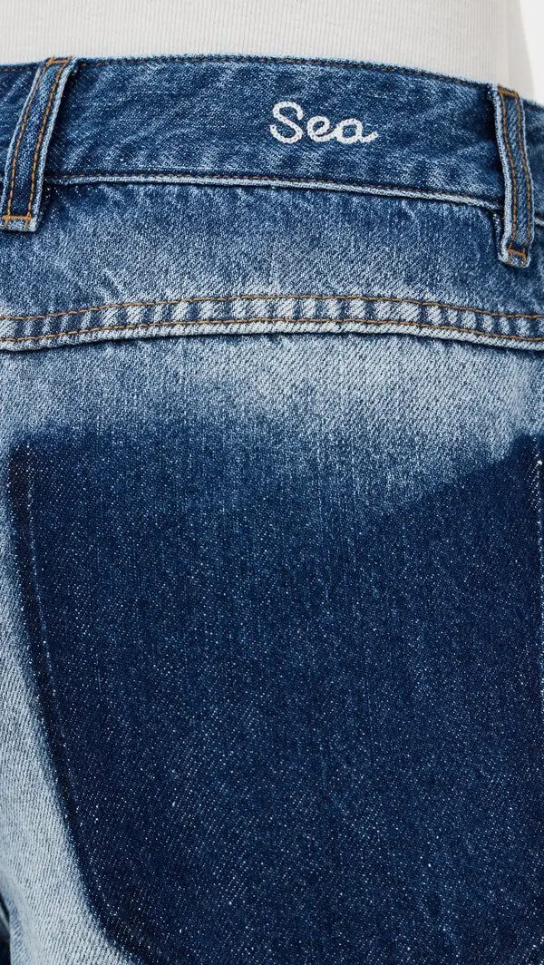 Sea Milene Denim Knee Shorts