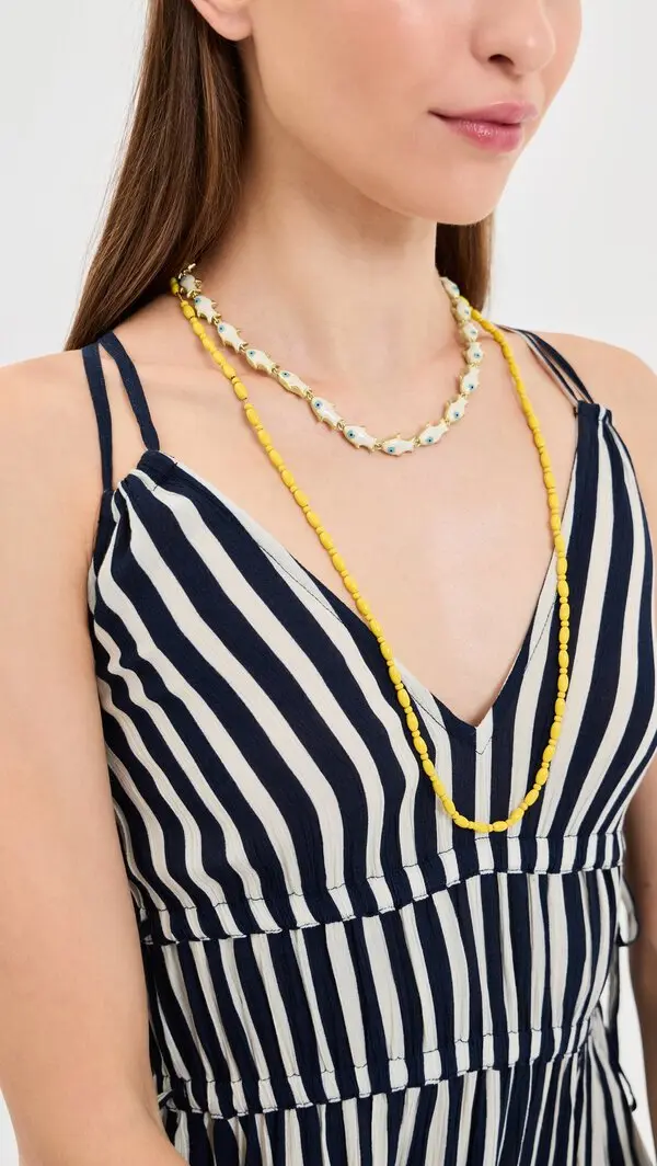 Clare V. Pearl Sardine Necklace