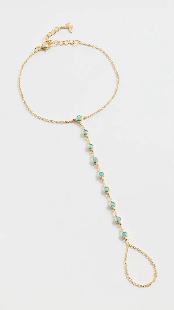 ADINA EDEN Bezel Station Hand Chain
