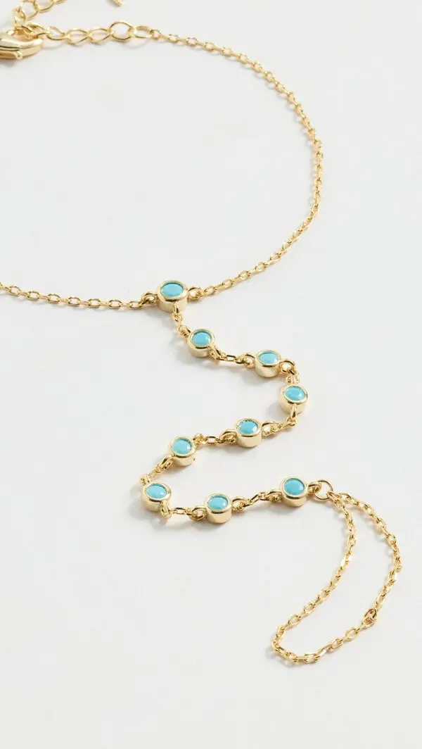 ADINA EDEN Bezel Station Hand Chain
