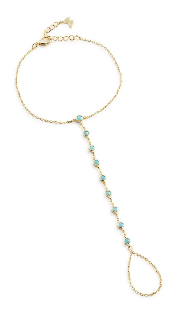 ADINA EDEN Bezel Station Hand Chain