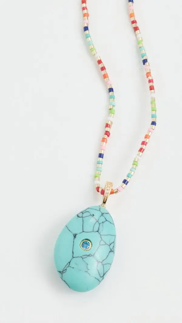 ADINA EDEN Beaded Drop Necklace