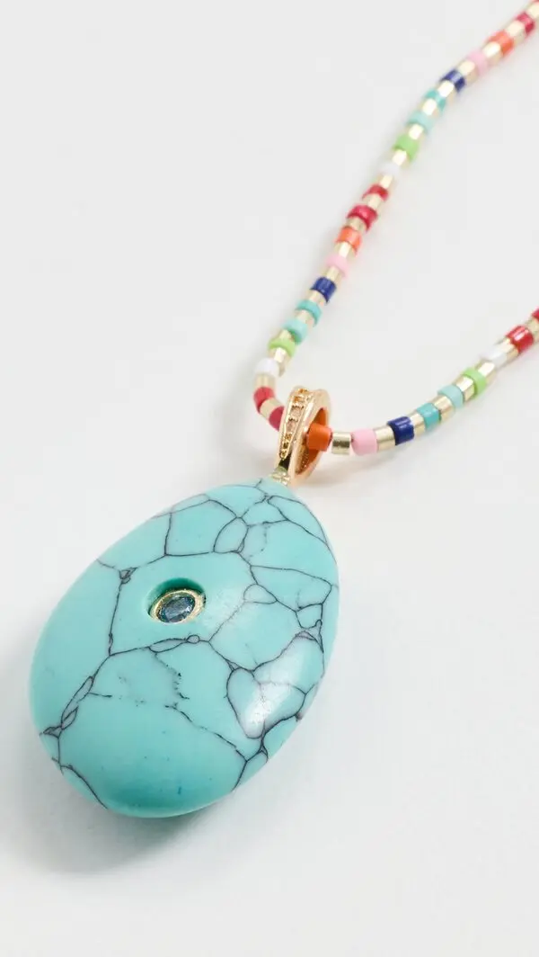 ADINA EDEN Beaded Drop Necklace