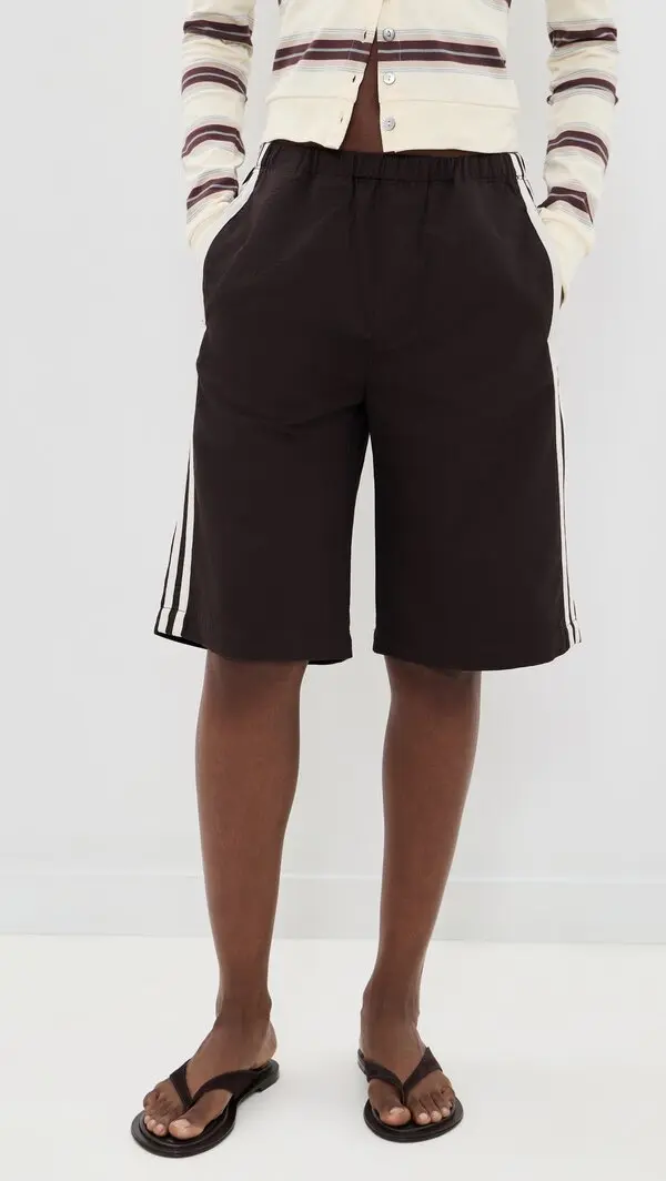 Citizens Of Humanity Anais Track Shorts With Contrast Stripes