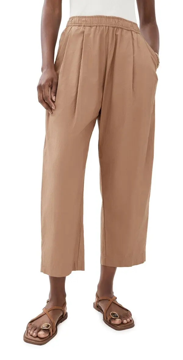 APIECE APART Spa Pleat Pants - Deep Khaki