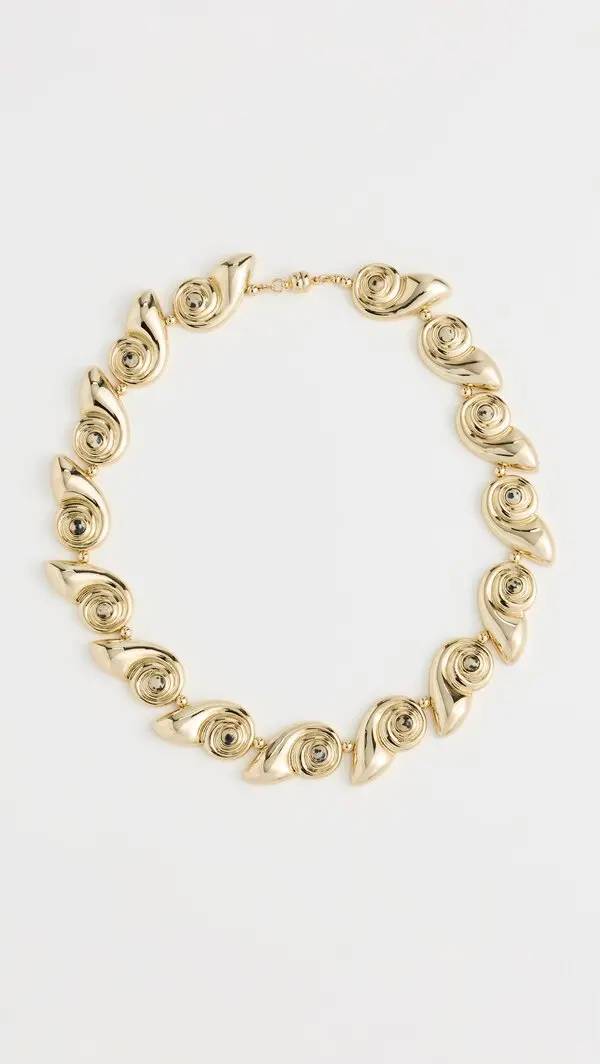 LUV AJ The Palma Shell Statement Necklace