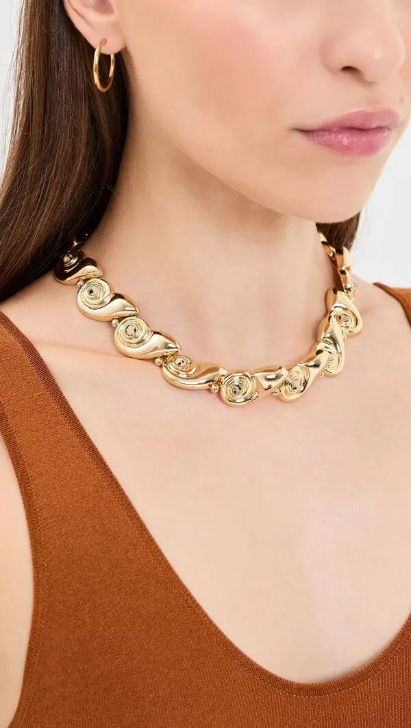 LUV AJ The Palma Shell Statement Necklace