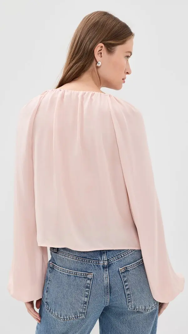 FRAME The Silk Balloon Blouse