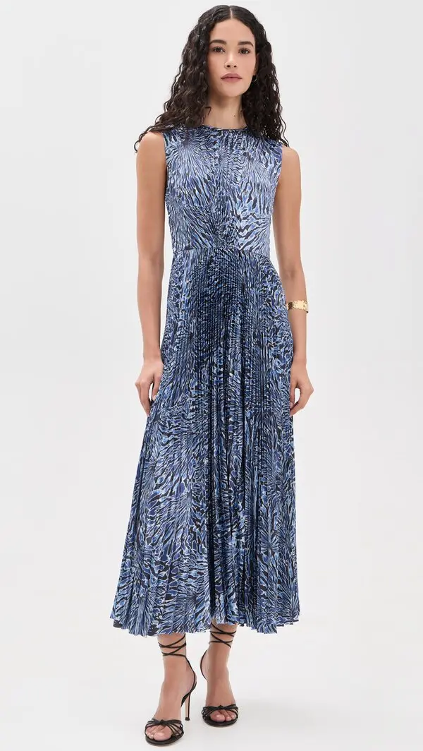 Ulla Johnson Malin Short Sleeve Satin Dress