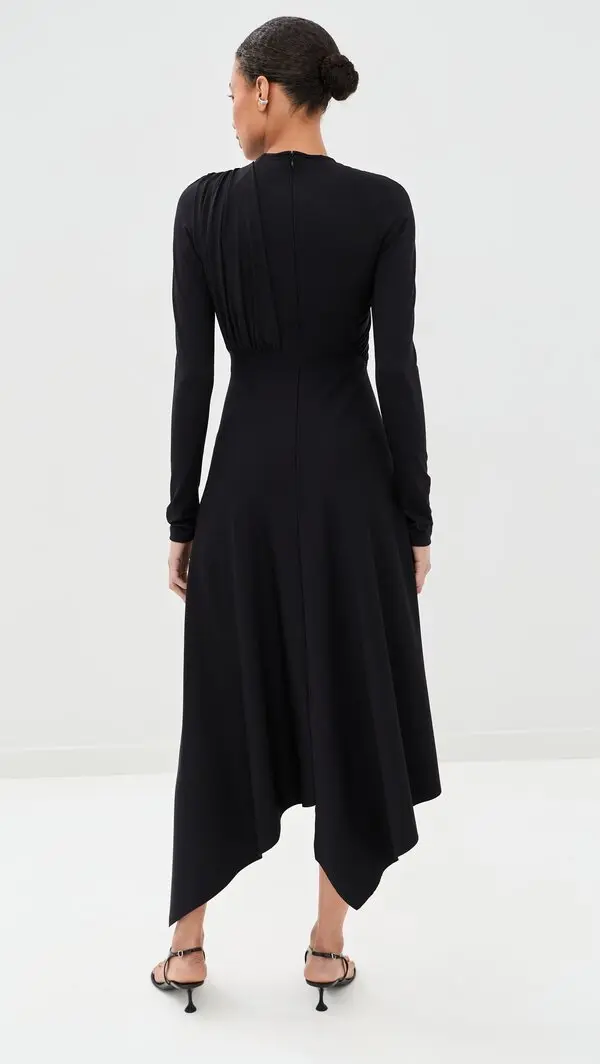 Victoria Beckham Long Sleeve Wrap Dress