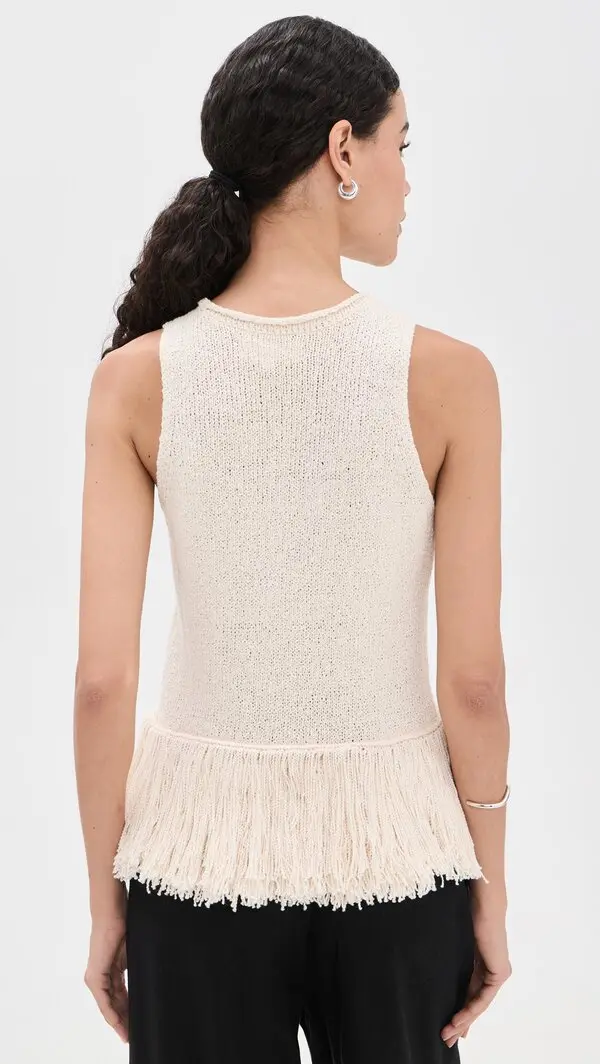 APIECE APART Maeve Knit Fringe Tank