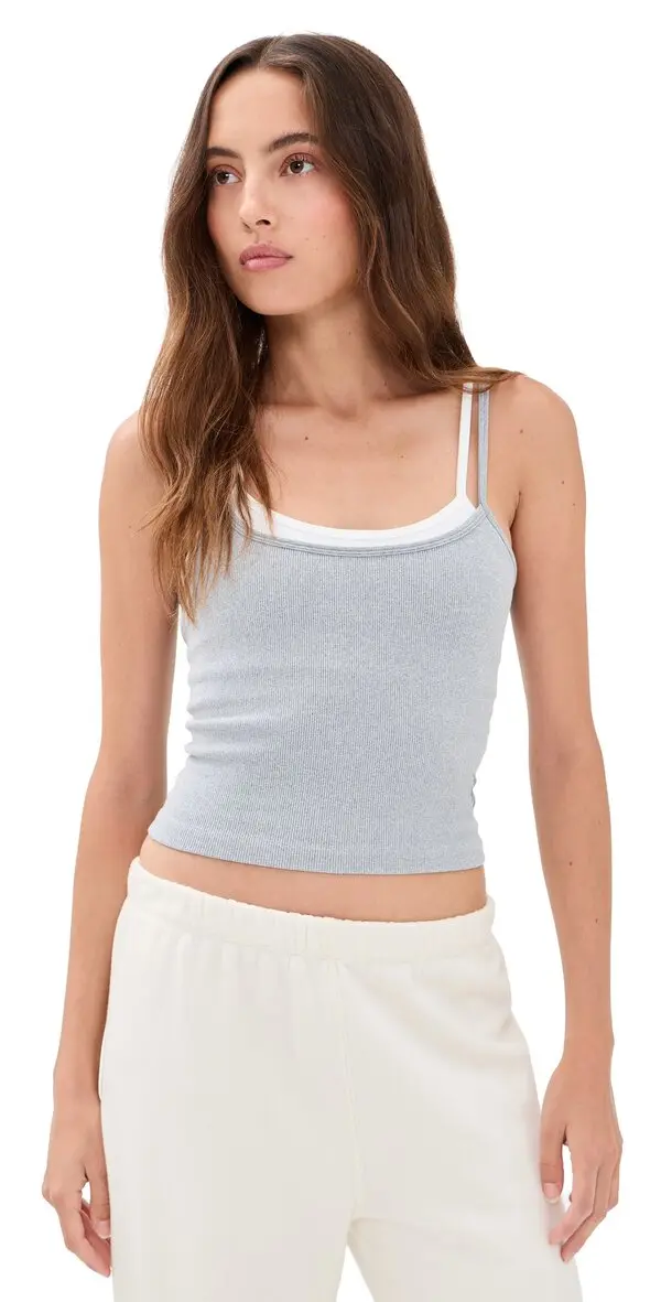 Free People All Clear Coastline Camisole - Heather Grey Combo
