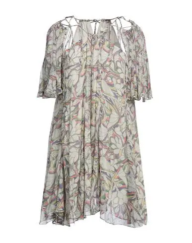 Isabel Marant Étoile Silk Chiffon Floral Print Mini Dress - Ivory