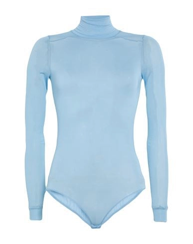 MAISON MARGIELA Viscose Turtleneck Bodysuit - Blue