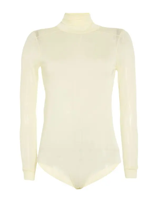 MAISON MARGIELA Pastel Viscose Bodysuit - Yellow