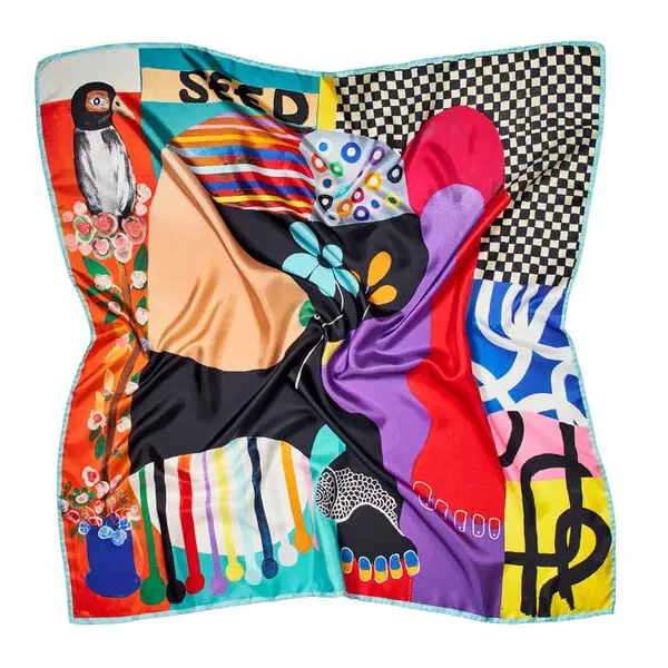 ASPINAL OF LONDON X Kojo Marfo Object Of Worship Silk Scarf
