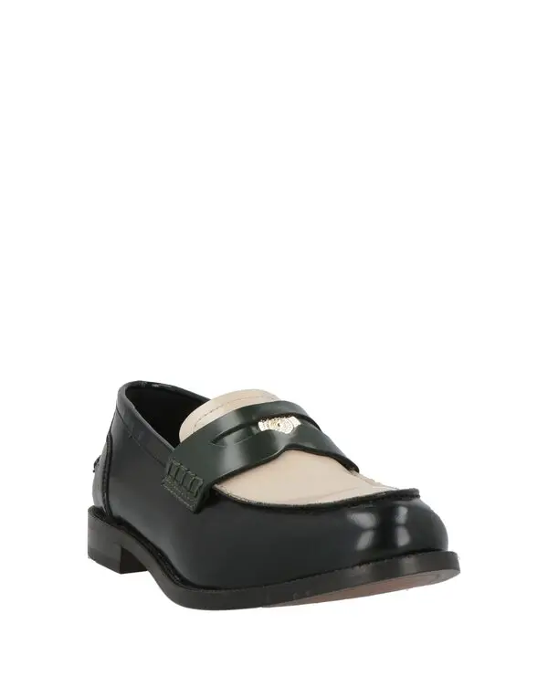 CAFÈNOIR Textured Leather Penny Loafers