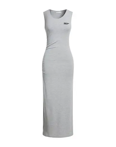 Patrizia Pepe Sleeveless Midi Dress In Light Polyester Blend - Grey