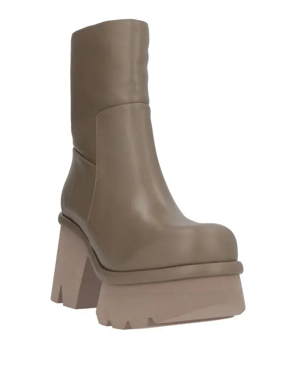 PALOMA BARCELO Hanne Leather Ankle Boots - Grey