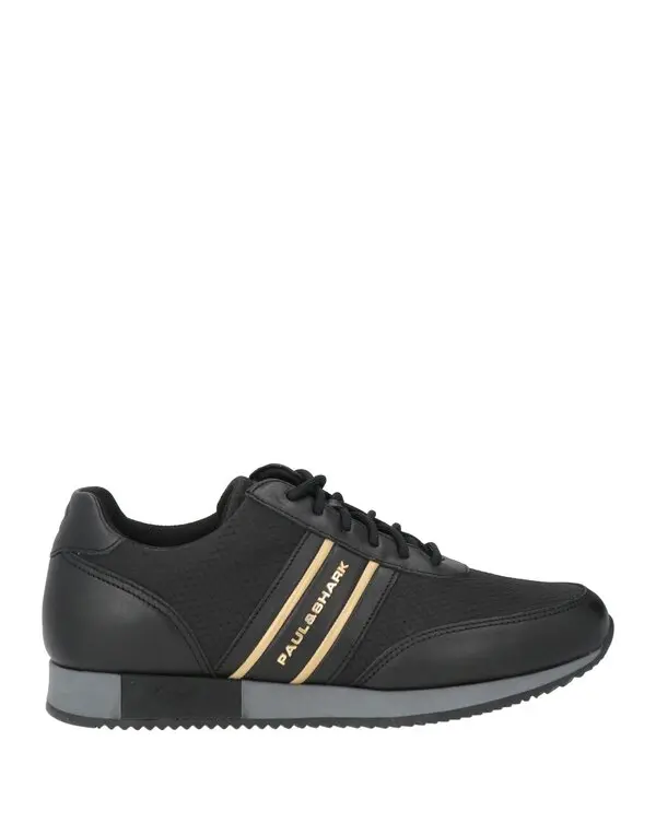 Paul & Shark Leather And Textile Low-top Sneakers